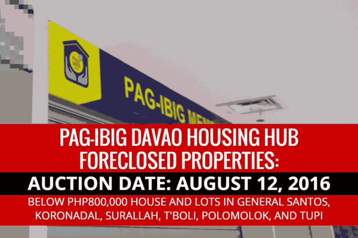 Davao Housing Hub to conduct Public Auction of Pag-IBIG Foreclosed ...