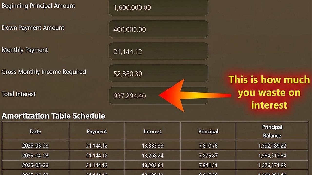 Amortization Schedule and Calculator Philippines (With Principal ...