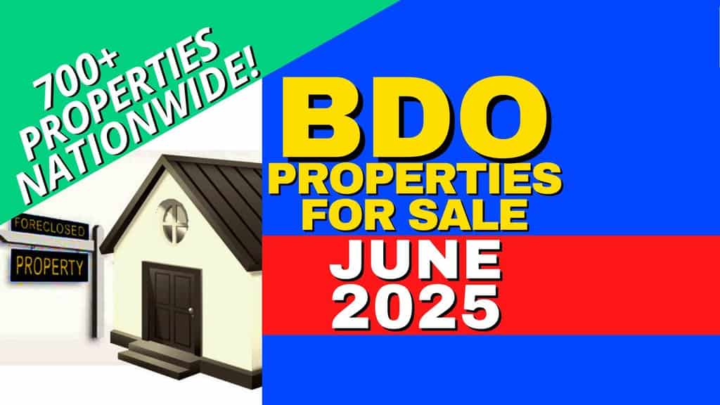 (2nd Update) 779 BDO Foreclosed Properties in June 2025 List (Negotiated Sale+Bidding ...